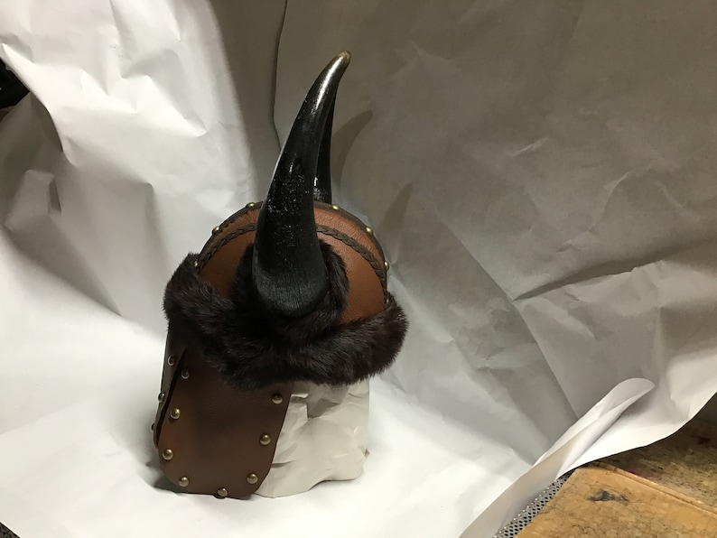 Handmade Leather Helmets, for Viking, Barbarian,cosplay, Motorcycle Use ...