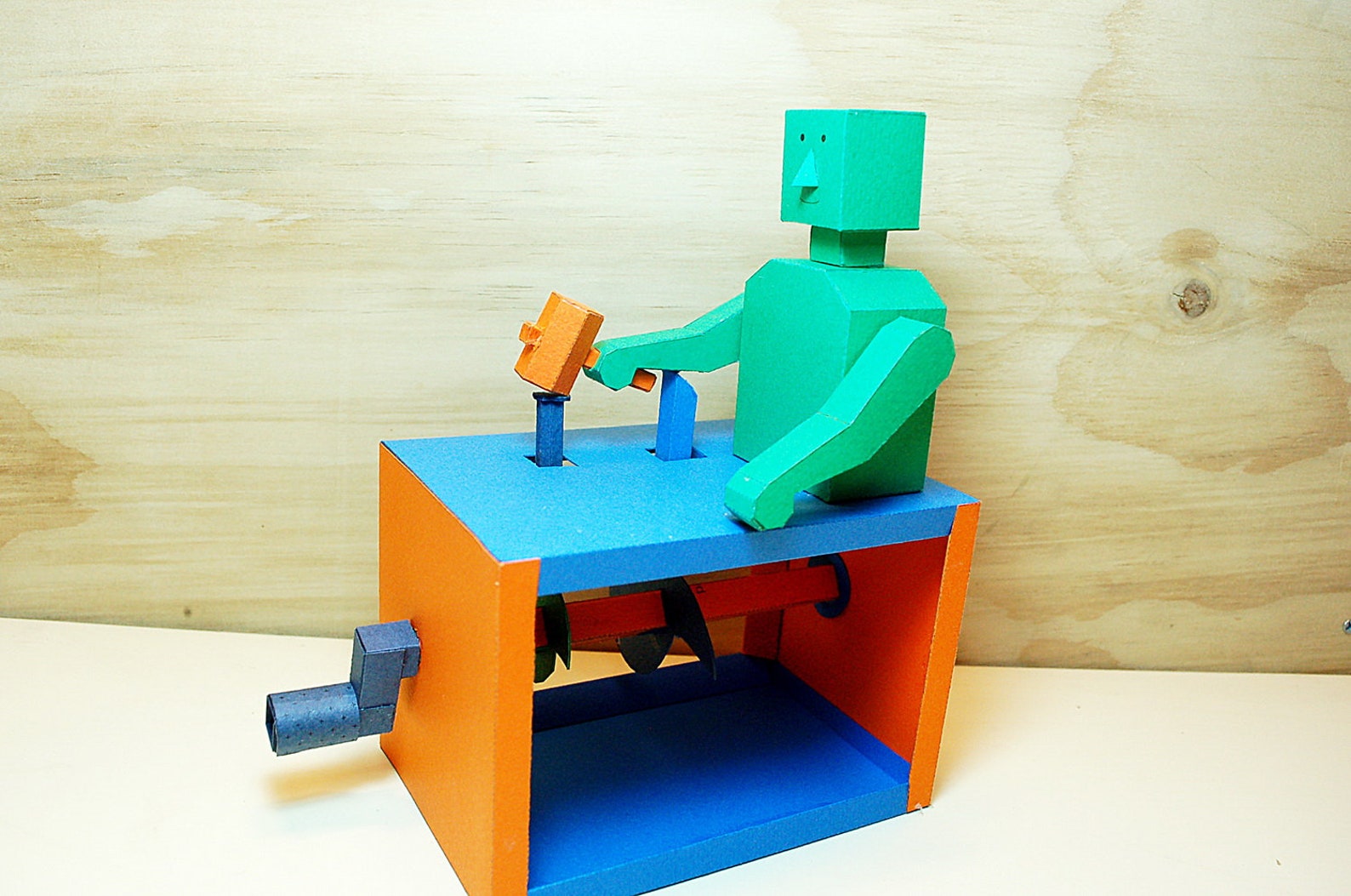 Hammer Man Paper Automata Level2 - Etsy