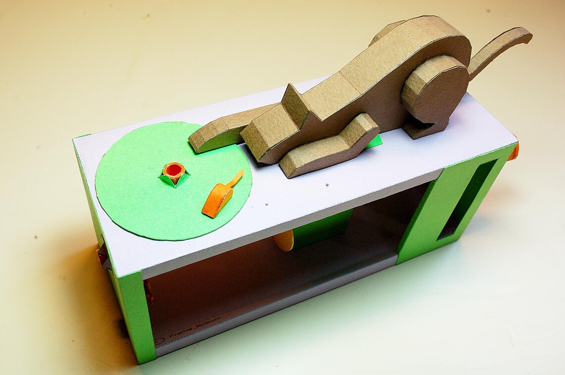 Cat & Mouse Paper Automata Level 3 - Etsy