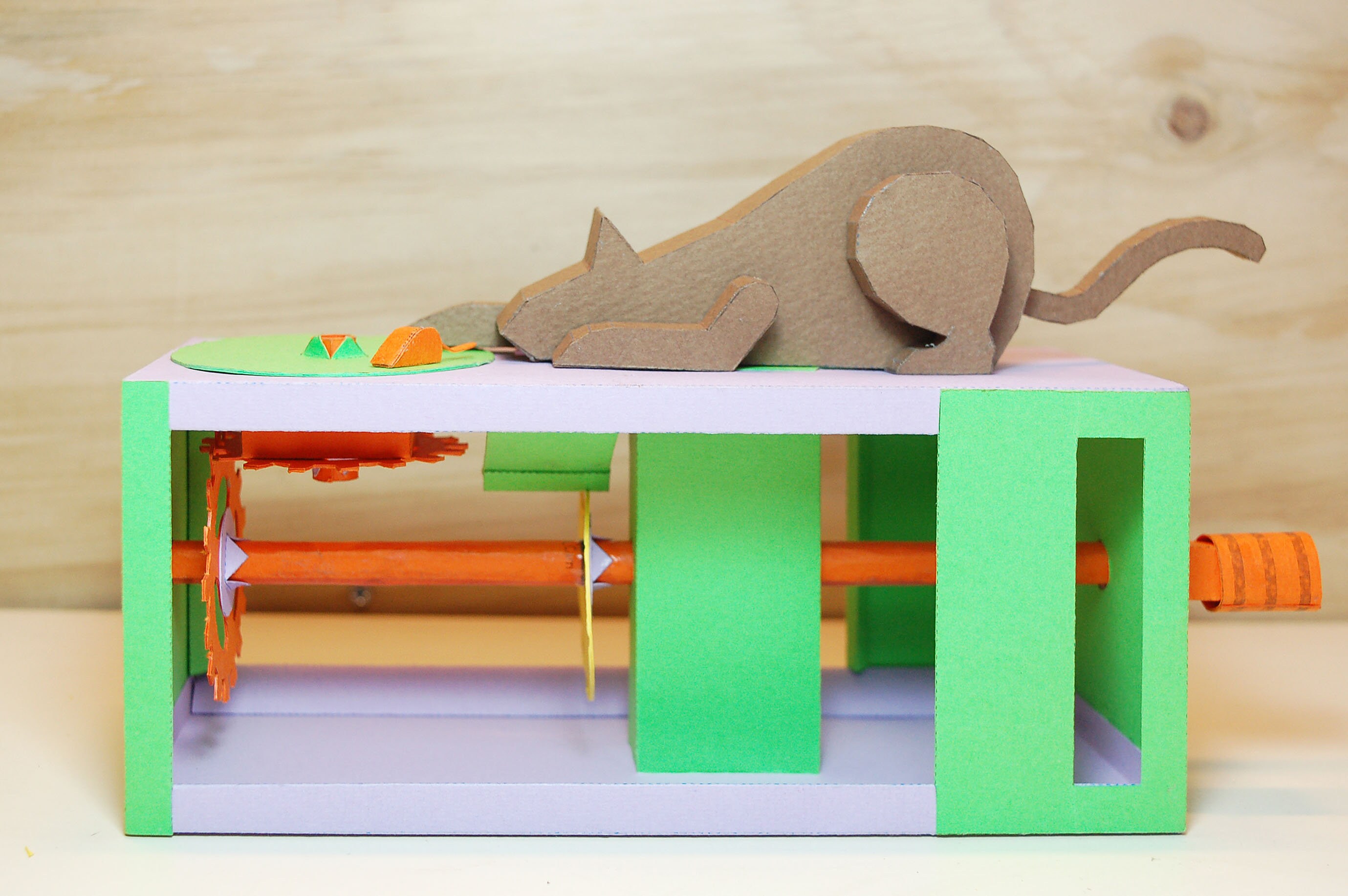 Cat & Mouse Paper Automata Level 3 - Etsy