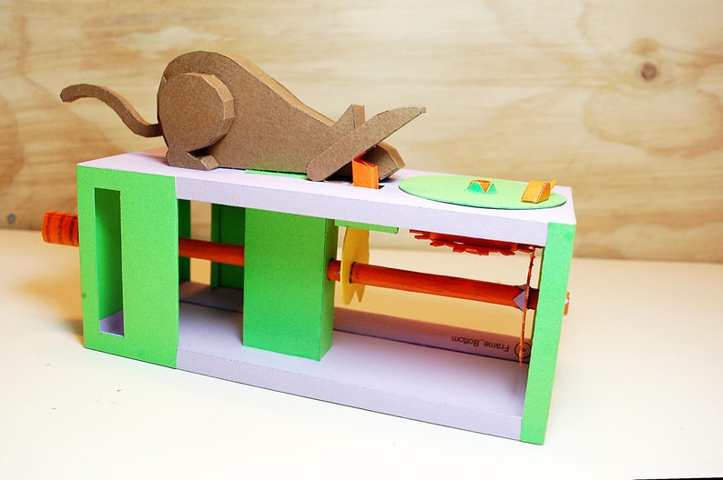 Cat & Mouse Paper Automata Level 3 - Etsy
