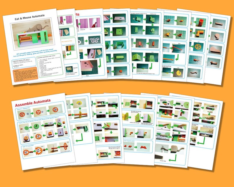 Cat & Mouse Paper Automata Level 3 - Etsy