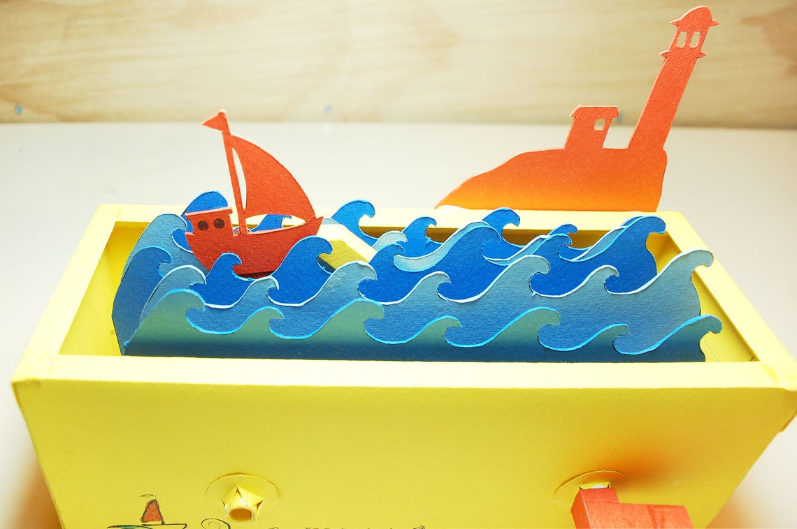 Stormy Sea Paper Automata Level 3 - Etsy