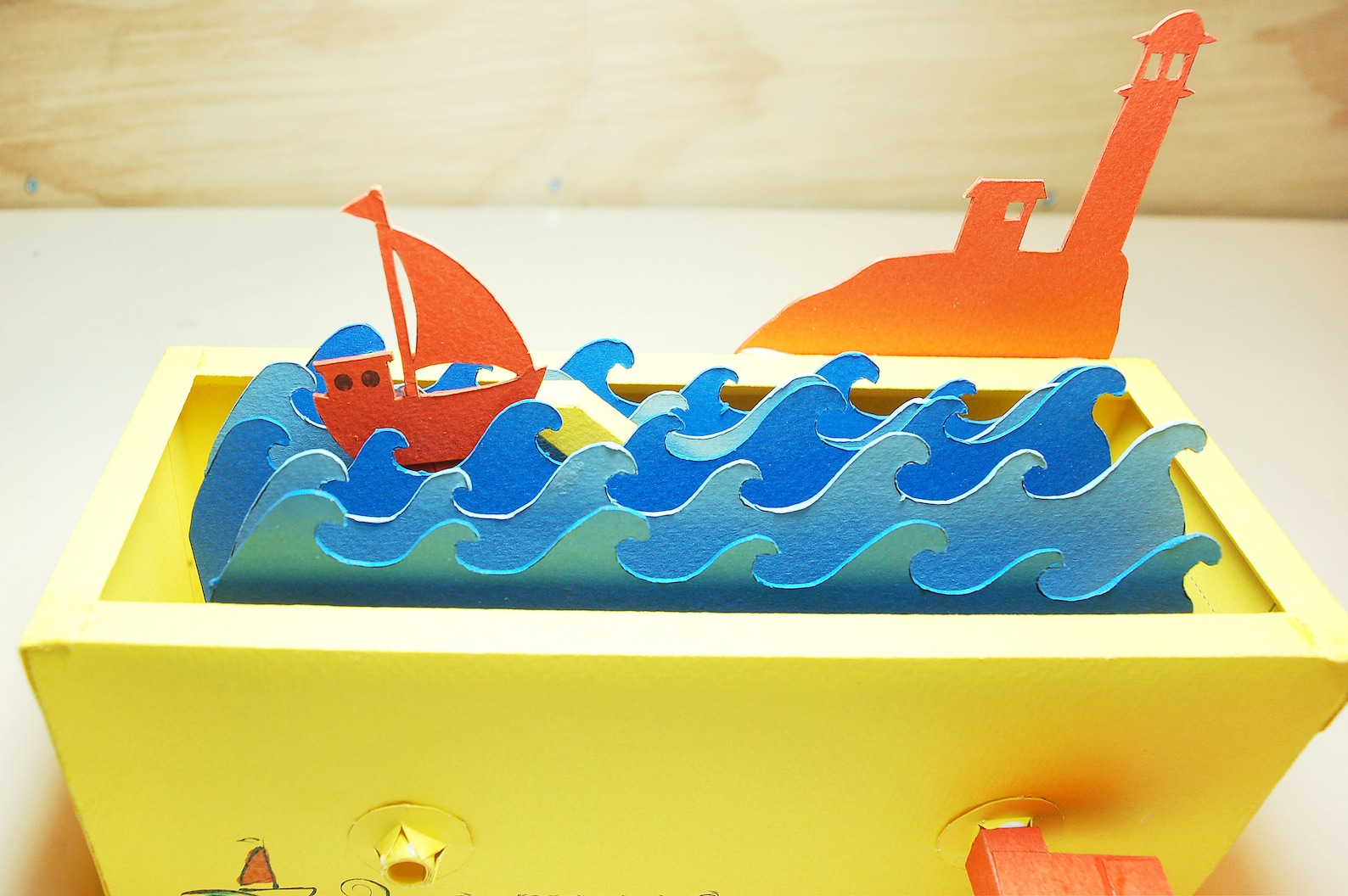 Stormy Sea Paper Automata Level 3 - Etsy