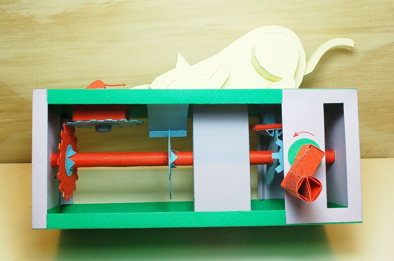 Cat & Mouse Paper Automata Level 5 - Etsy
