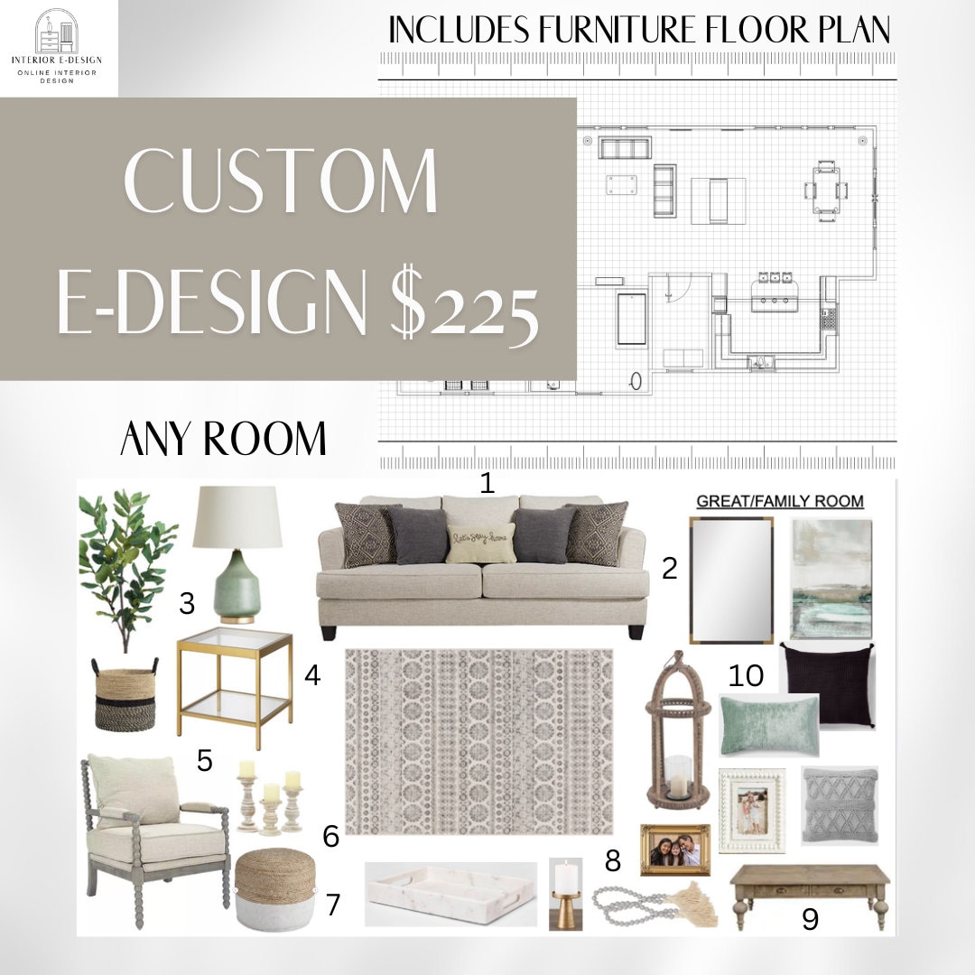 Custom Interior Design|interior Design Service|e-design|custom Mood ...