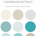 Sherwin Williams Coastal Beach Turquoise Paint Palette, Coastal Paint ...