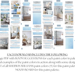 Sherwin Williams Coastal Beach Cottage Blue and Gray Paint Palette ...