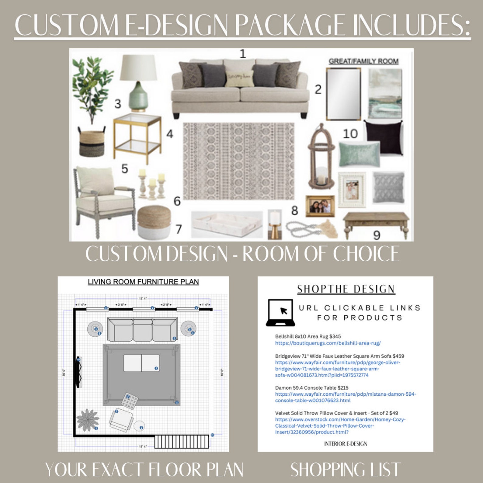 Custom Interior Design|interior Design Service|e-design|custom Mood ...