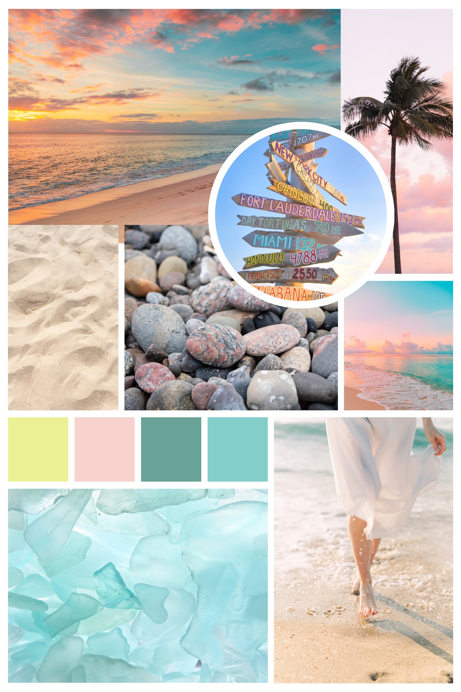 Sherwin Williams Key West Tropical Paradise Paint Palette, Coastal ...
