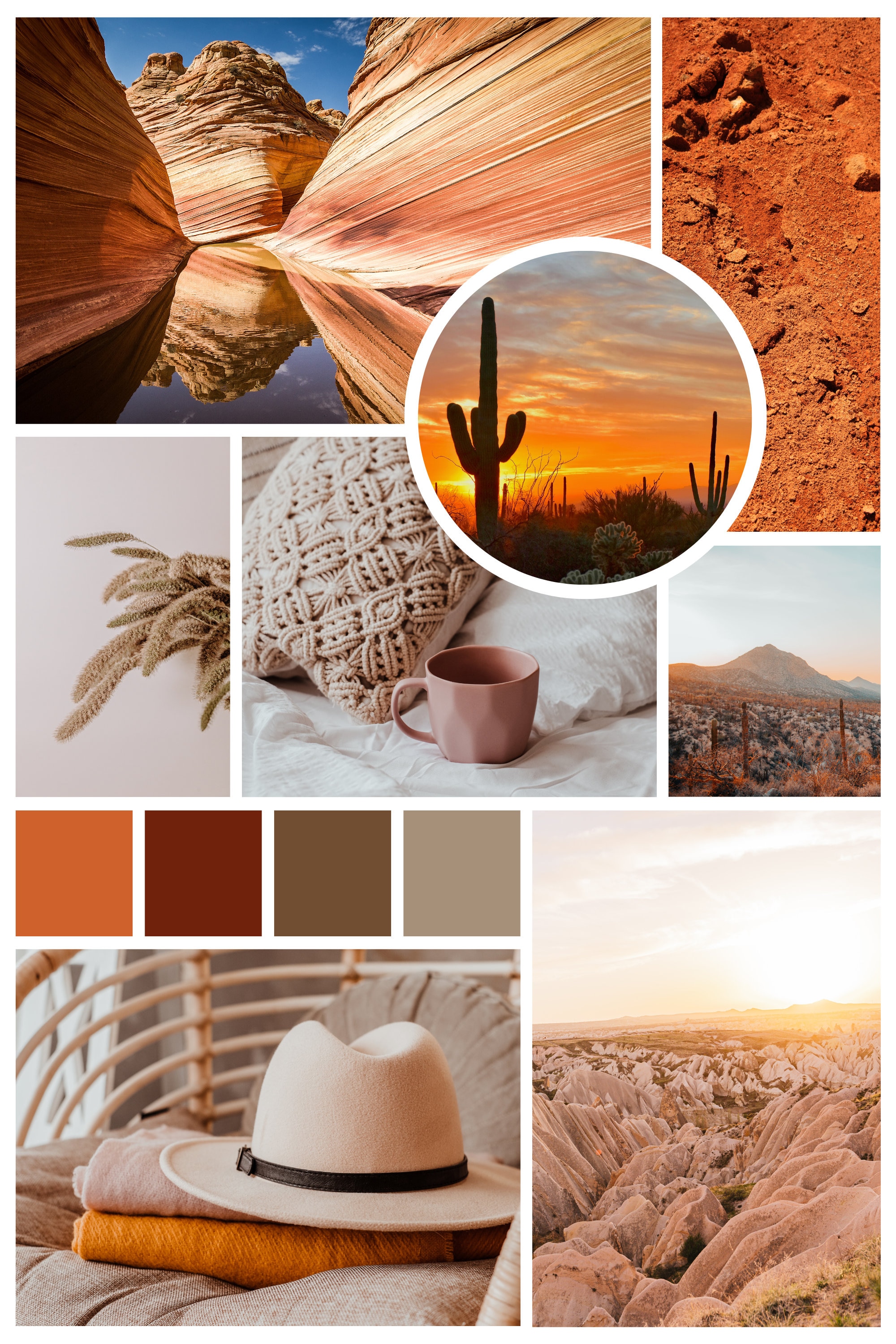 Sherwin Williams Warm Earth Tone Paint Palette, Sedona Desert Colors ...