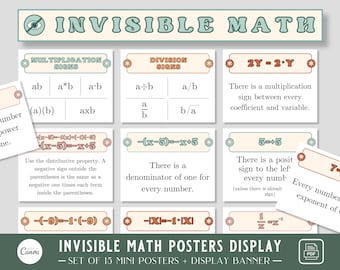 Math Shapes Gallery Wall Elementary School Middle School - Etsy