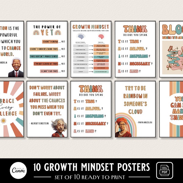 Growth Mindset Poster - Etsy