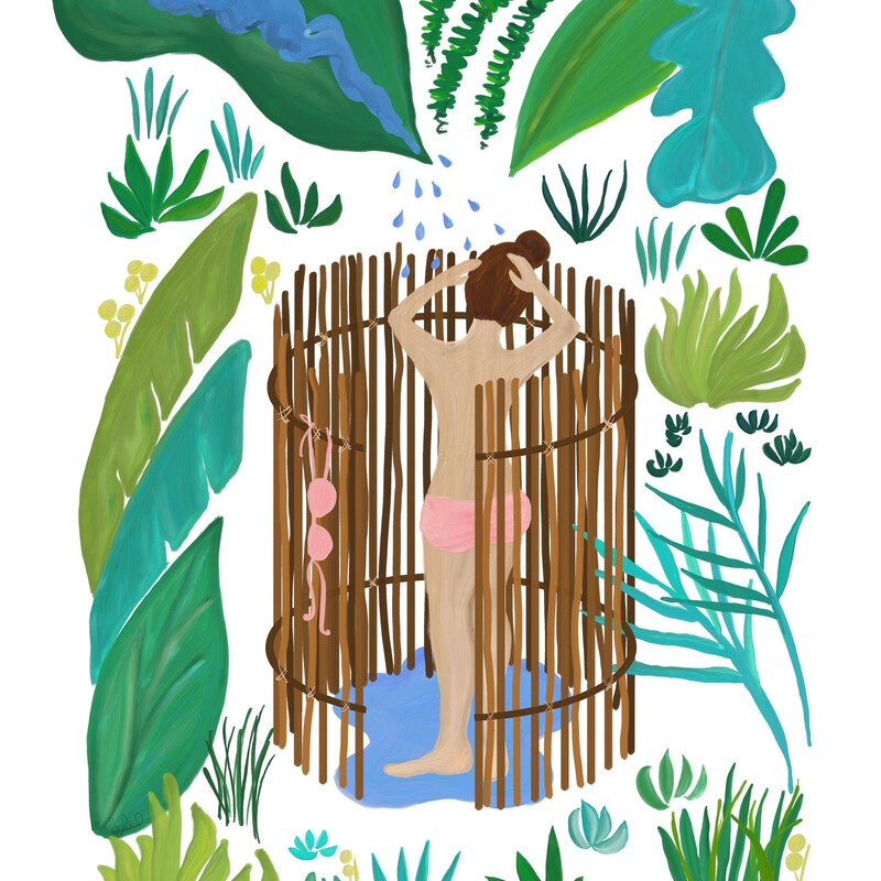 Nude Outdoor Shower Etsy