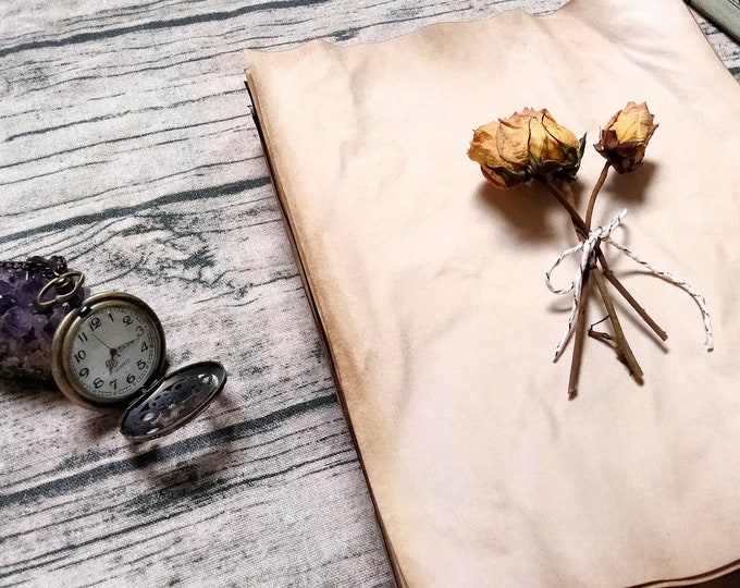 25 Sheets of ACID-FREE Tea-dyed Papers, Junk Journal, Art Journal ...