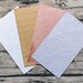 Set A: 10 Embossed INDEX Cards, Dyed, Stained, Cardstock, Ephemera ...