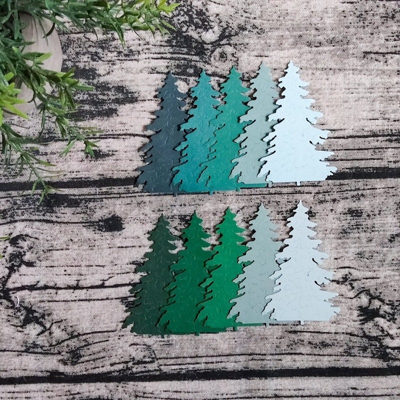 Tree Die Cuts - Etsy