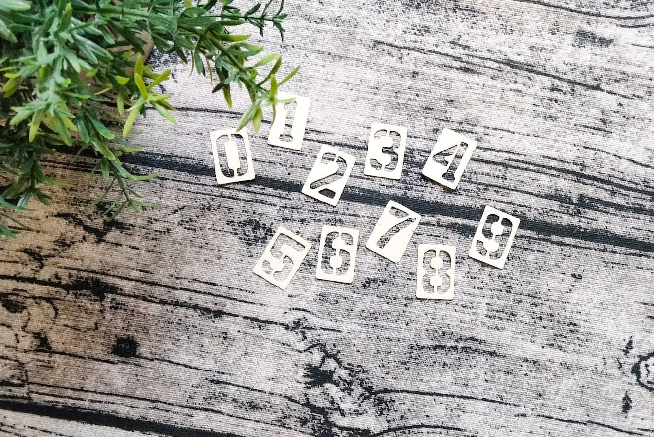 CHOICE! 2 Full Sets of Die Cut Numbers, Numerals, Ephemera ...