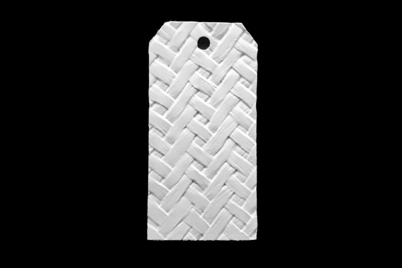 Embossed Tags: "set L", Choose Your Dye Color & Pattern, Set of 10 - Etsy