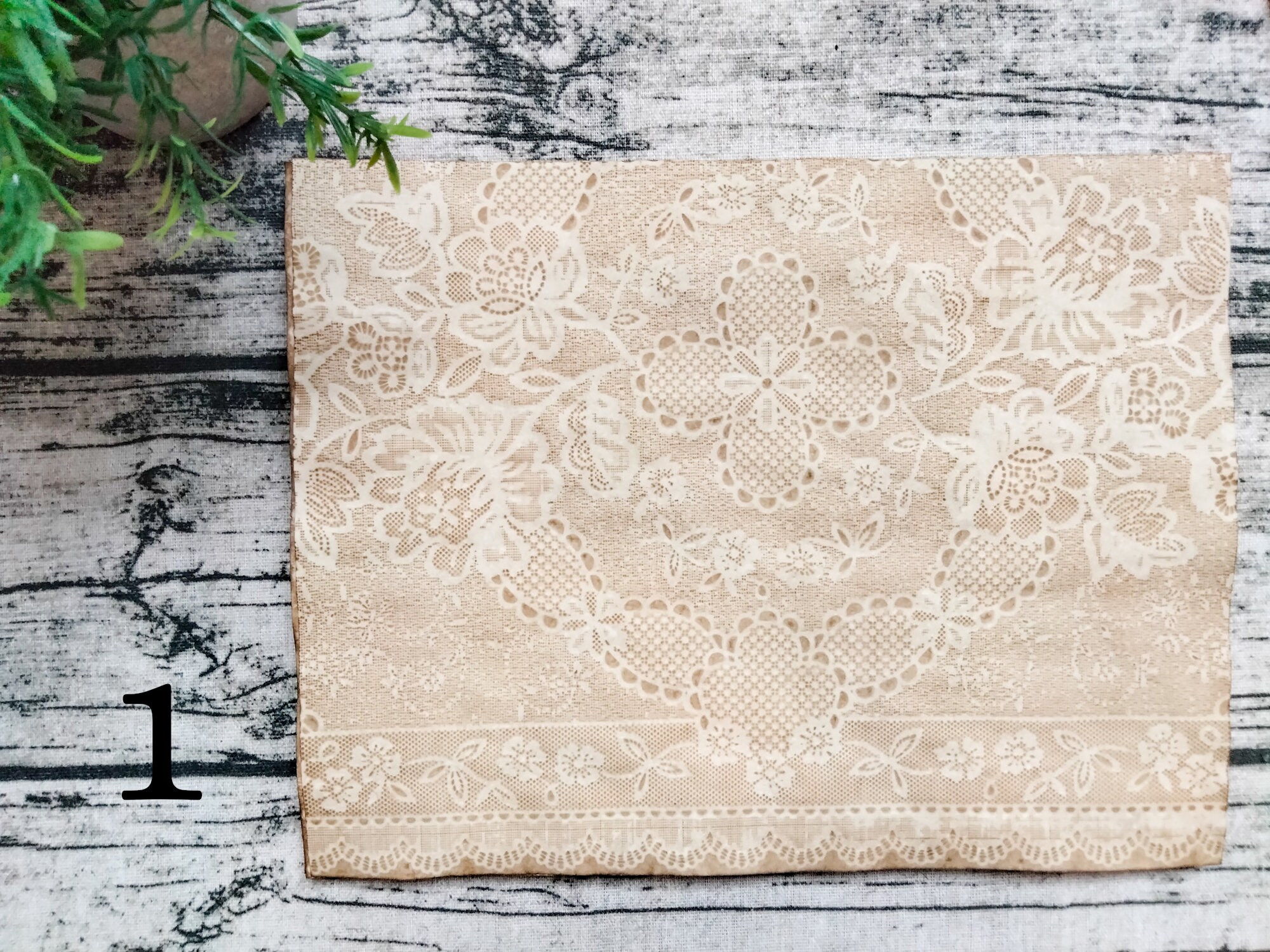 10 Sheets FLORAL LACE Lace Paper Handmade Coffee Stained - Etsy