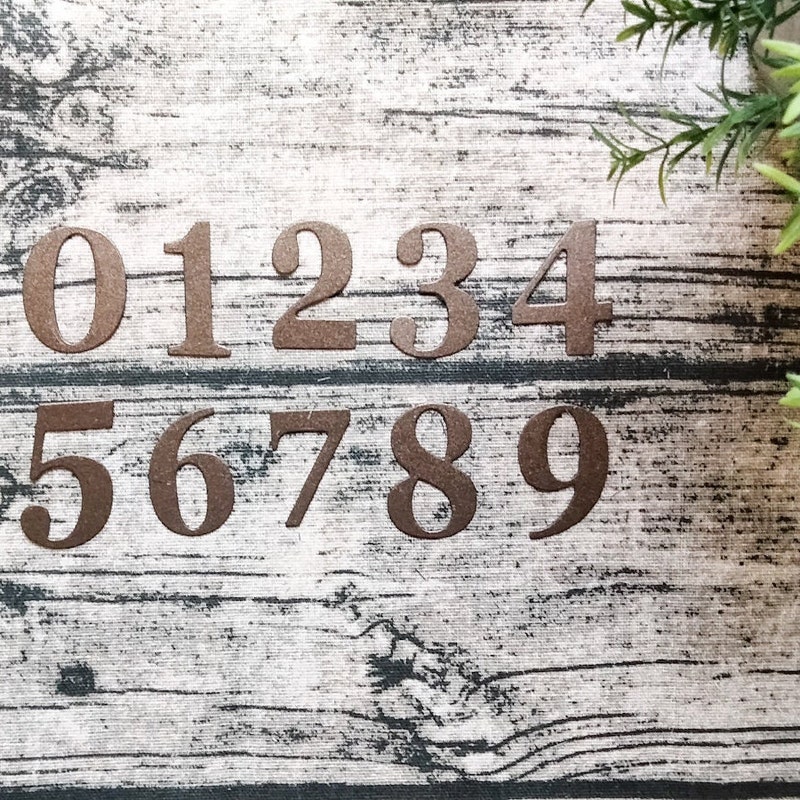Die Cut Numbers - Etsy