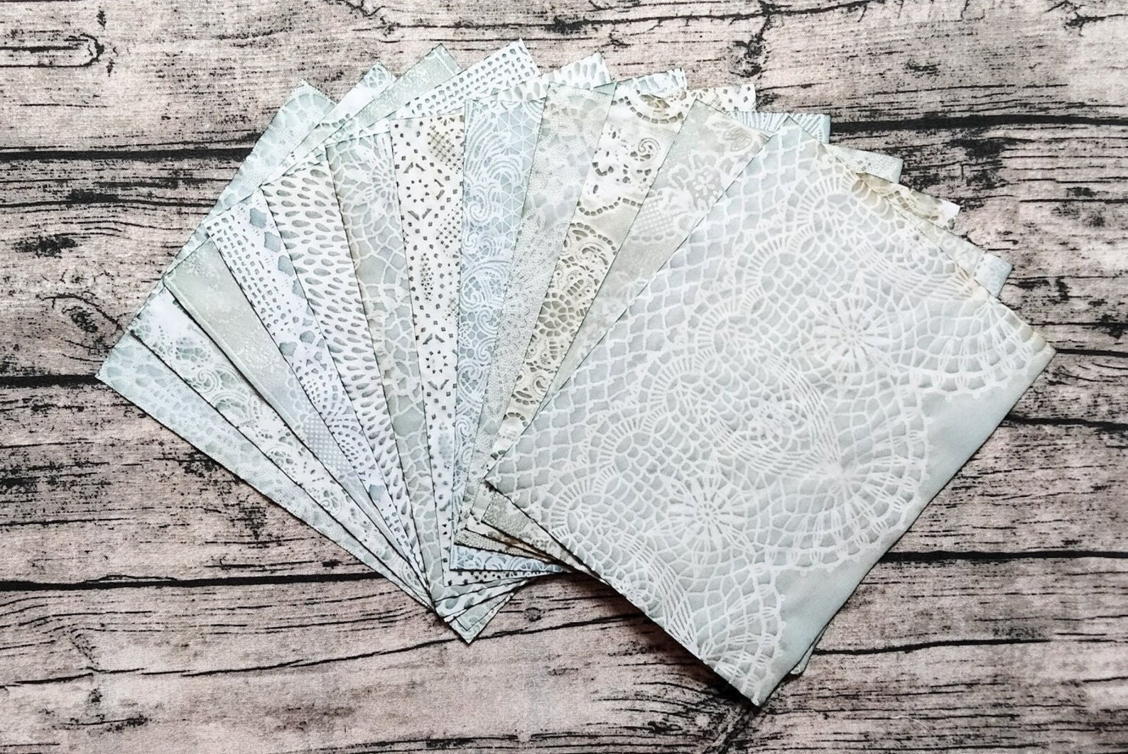 12 Sheets Variety CABBAGE Dyed Lace Paper Pack #1, Handmade, Coffee ...