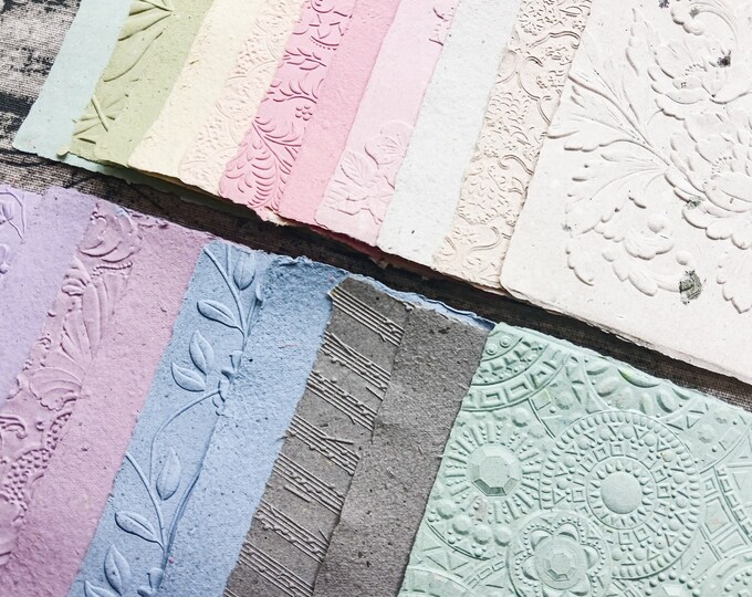 20 Sheets Upcycled may Flowers Handmade Paper Made From Recycled ...