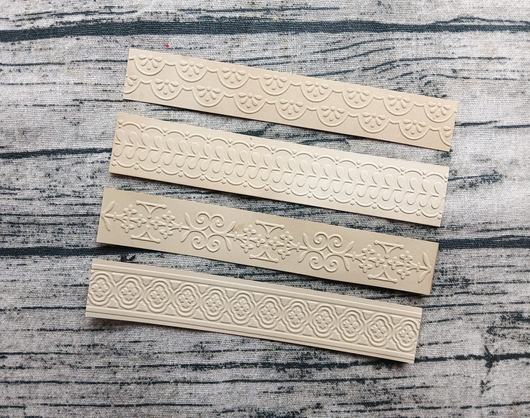 Embossed Strips for Cardmaking (set #3), Collage, Ephemera ...