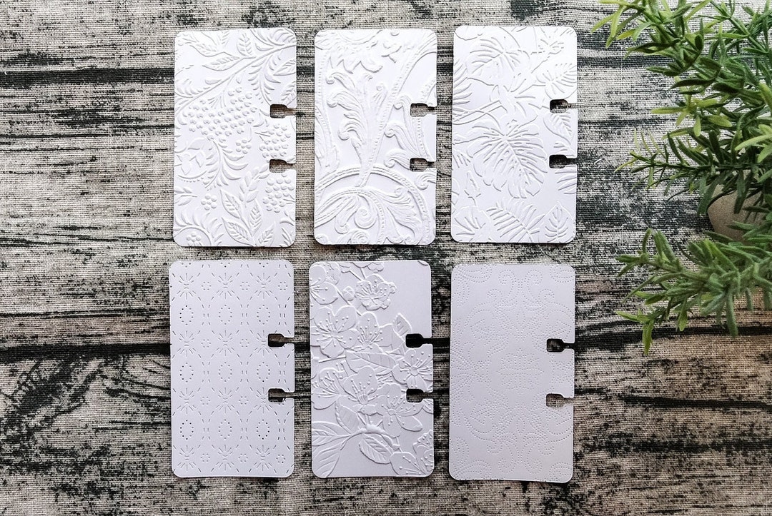 Embossed Rolodex Cards: "set I", Choose Your Dye Color & Pattern, Set ...