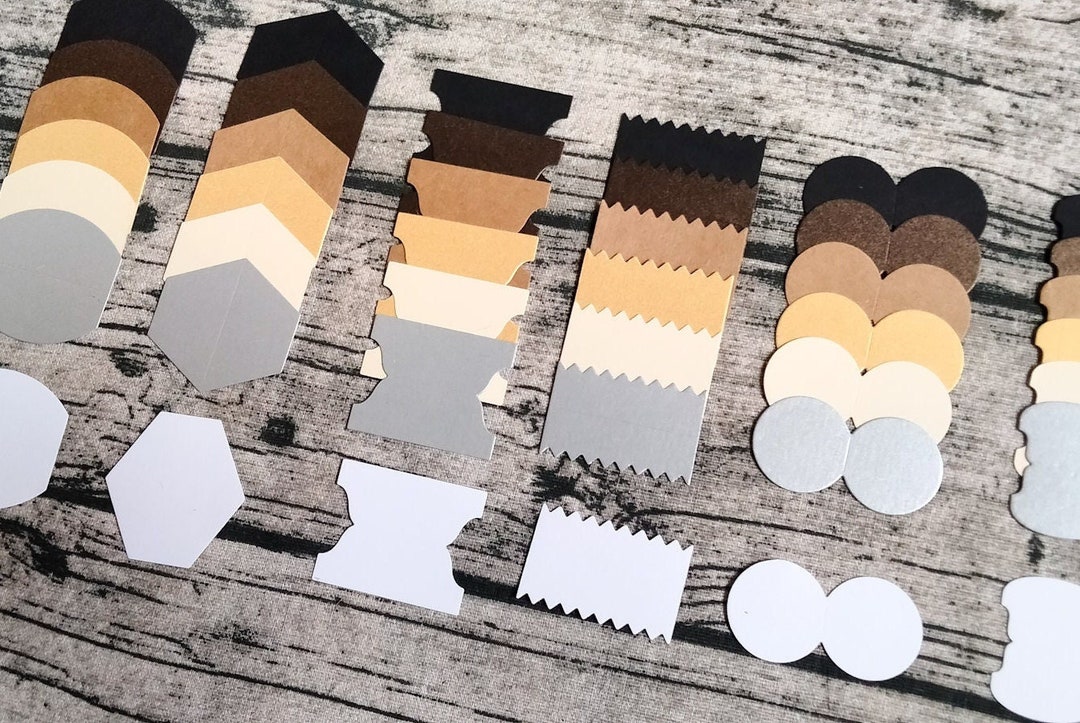 Set of 18 Book Tabs, Die Cuts, Variety, Tag Toppers, Paper Tabs, Whale ...