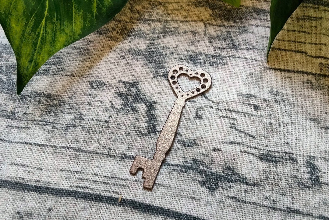 Set of 10 Paper Skeleton Keys, Die Cuts, Handmade, Ephemera ...