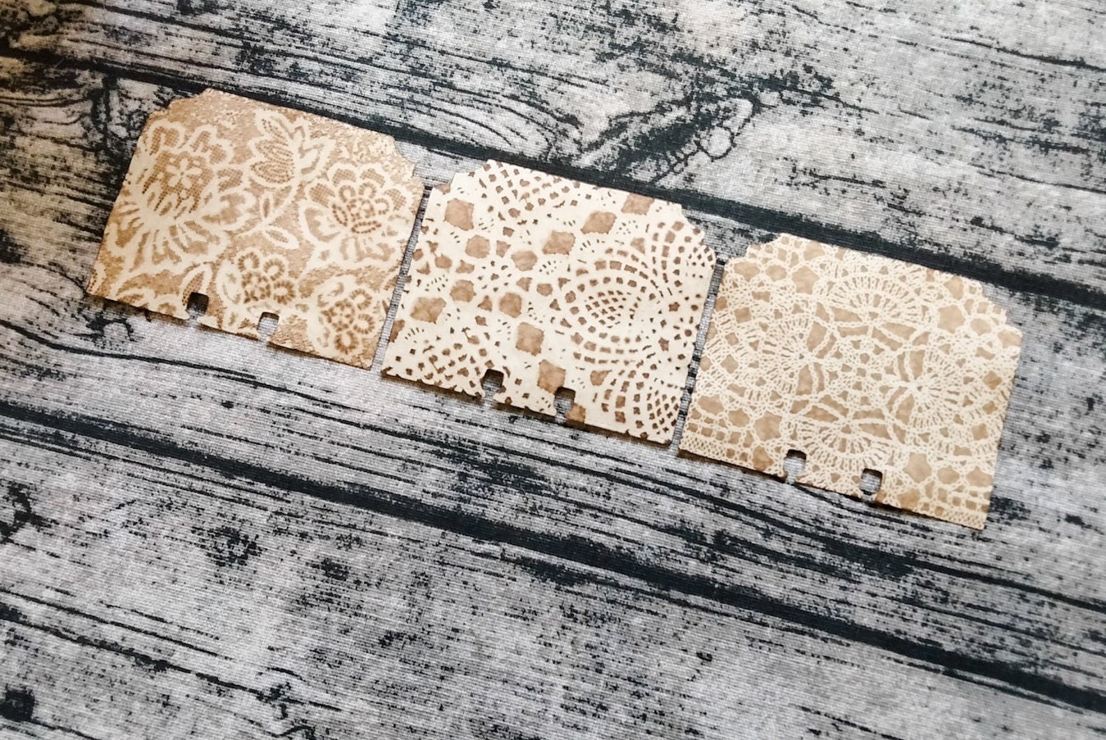 CHOICE! Set of 5 Rolodex Cards, Journaling Cards, Notecards, Die Cuts ...