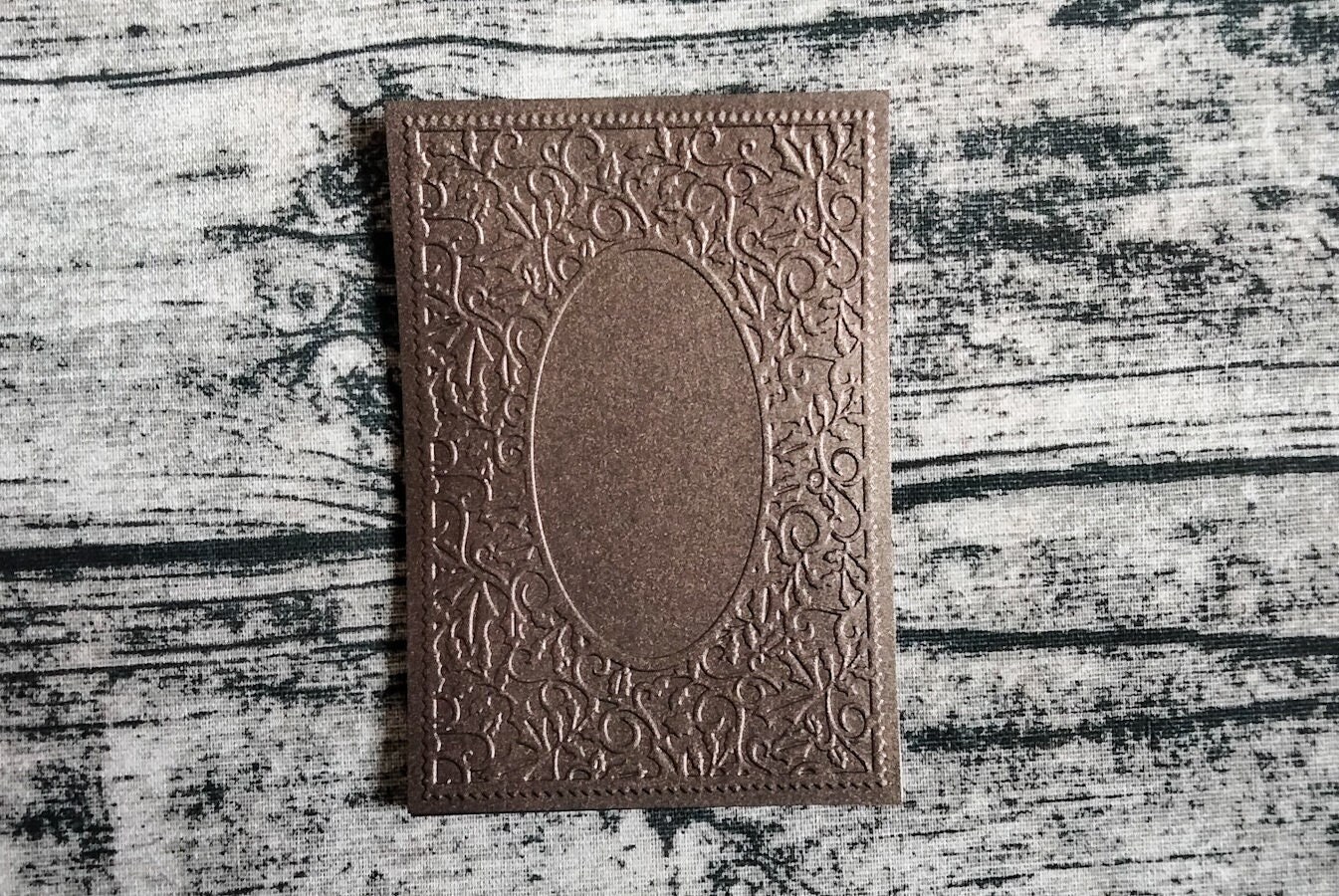 Set of 5 Embossed Christmas Holly Frame Card Toppers - Etsy