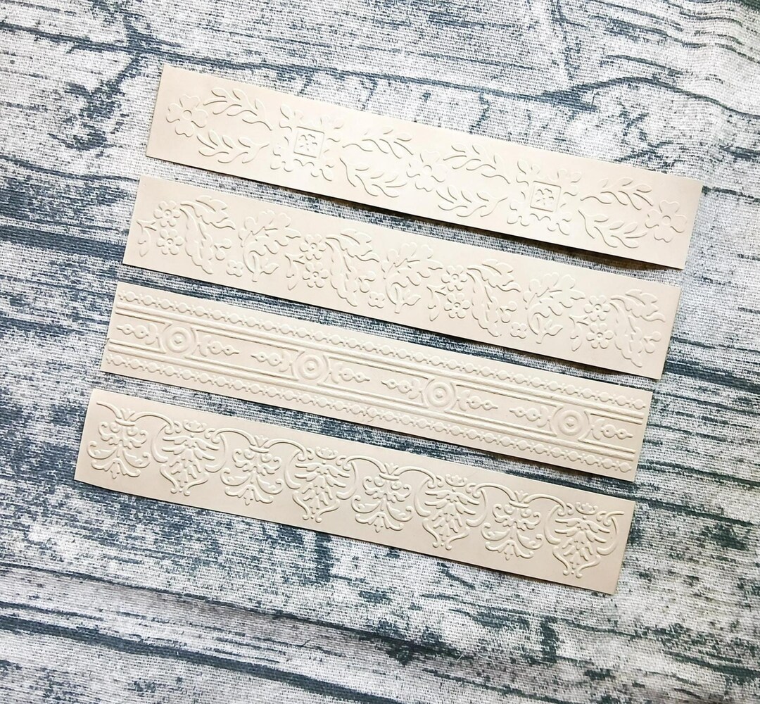 Embossed Strips for Cardmaking (set #1), Collage, Ephemera ...