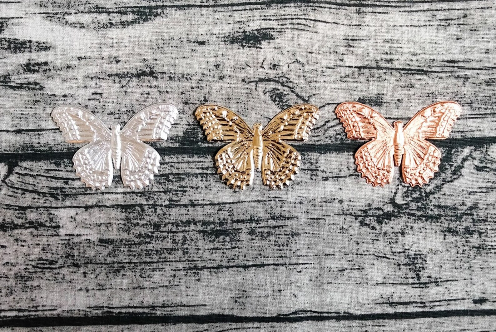 Set of 5 Vintage Style Embossed Butterflies, Die Cuts, Handmade ...
