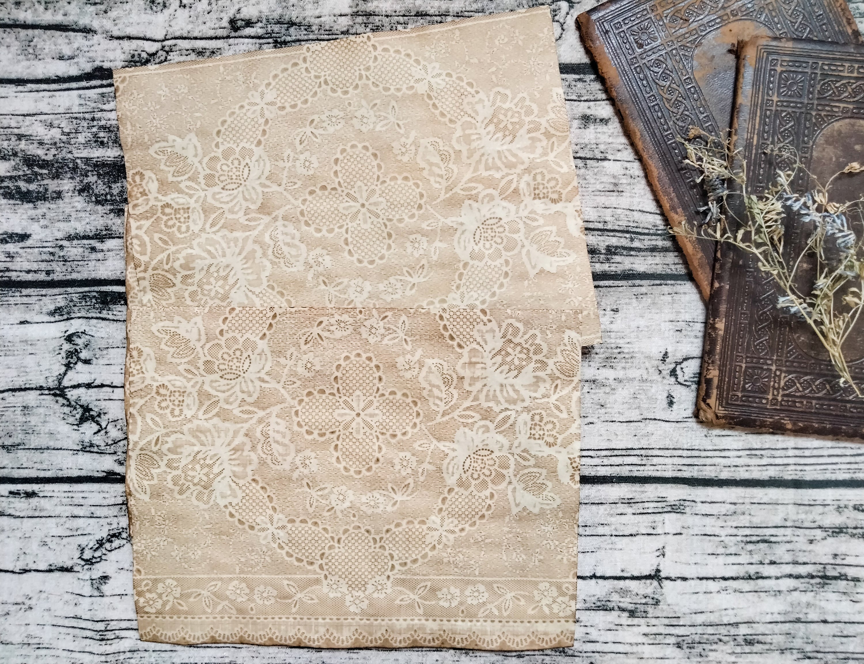 10 Sheets FLORAL LACE Lace Paper Handmade Coffee Stained - Etsy
