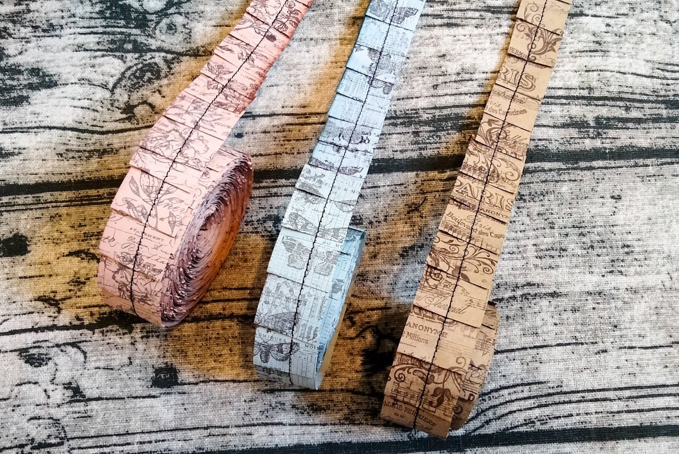 18 Colorful Dyed Paper Ruffle Rolls Book Pages Tea - Etsy