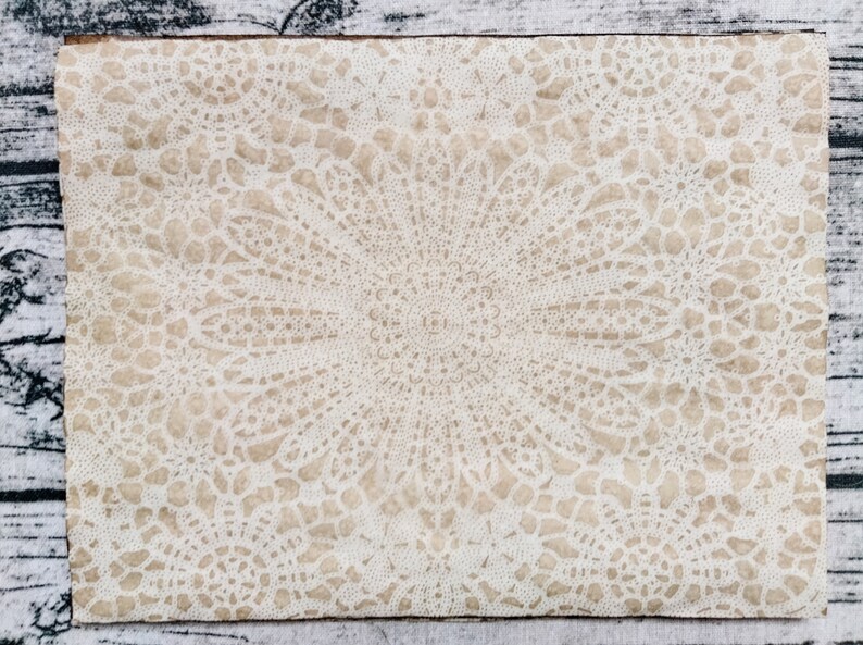 10 Sheets VENETIAN LACE Lace Paper, Choose Your Pattern, Handmade ...