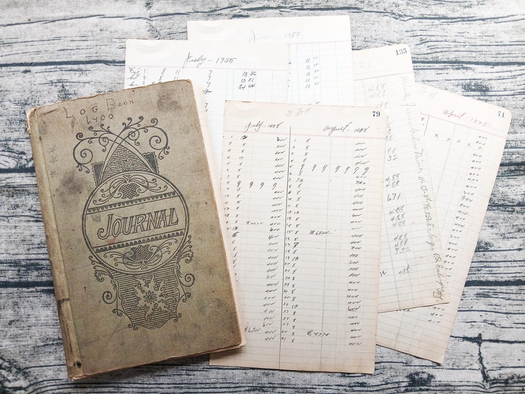 Antique Ledger Sheets Variety Pack | 1923-1961 | Vintage Accounting ...