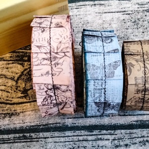 18 Colorful Dyed Paper Ruffle Rolls Book Pages Tea - Etsy