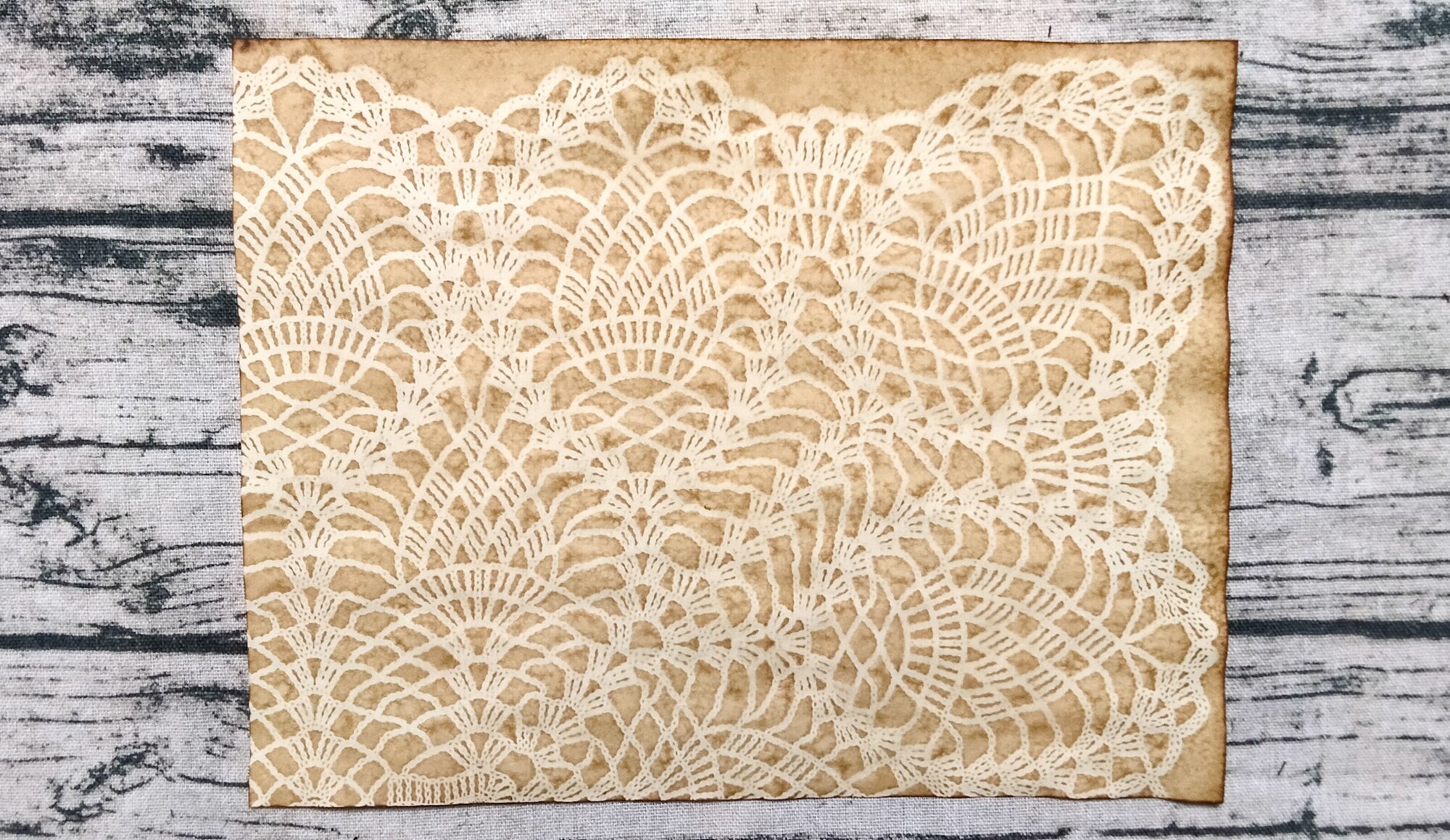 10 Sheets VICTORIAN LEAF LACE Lace Paper Handmade Coffee | Etsy