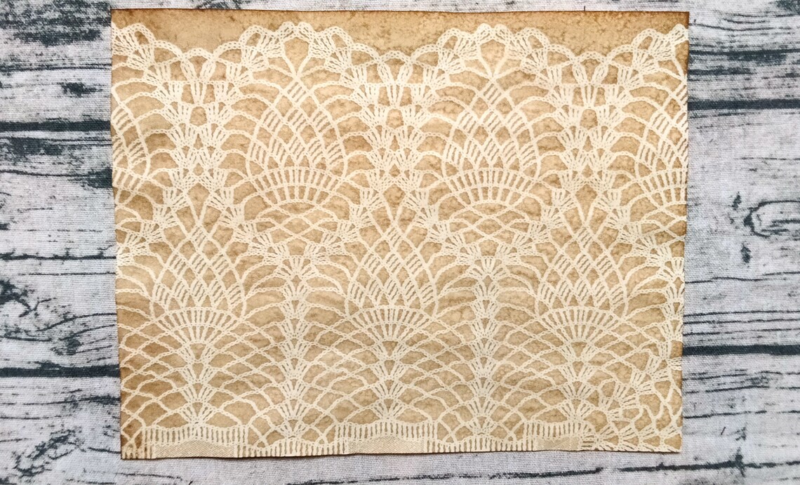 10 Sheets VICTORIAN LEAF LACE Lace Paper Handmade Coffee - Etsy