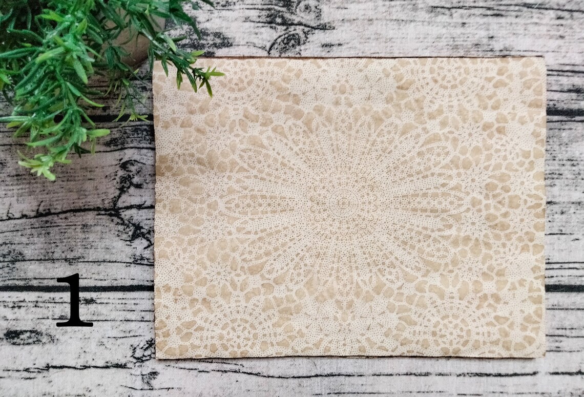 10 Sheets VENETIAN LACE Lace Paper, Choose Your Pattern, Handmade ...