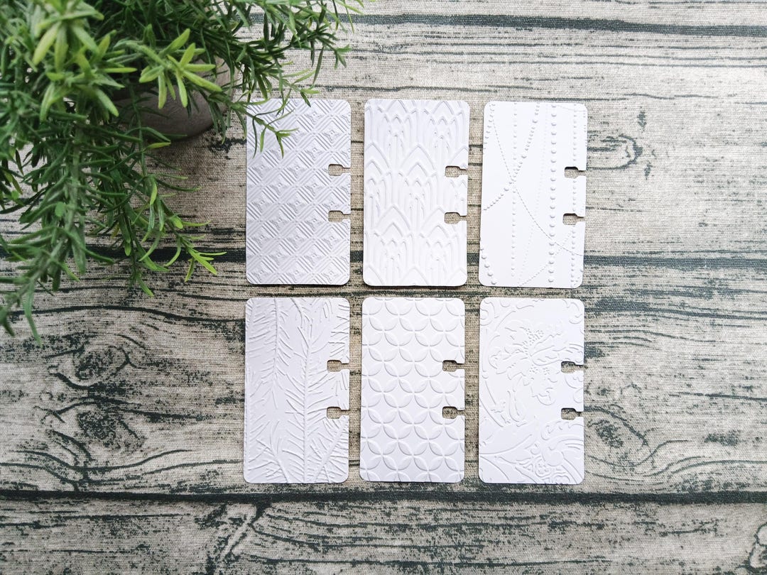 Embossed Rolodex Cards: "set Q", Choose Your Dye Color & Pattern, Set ...