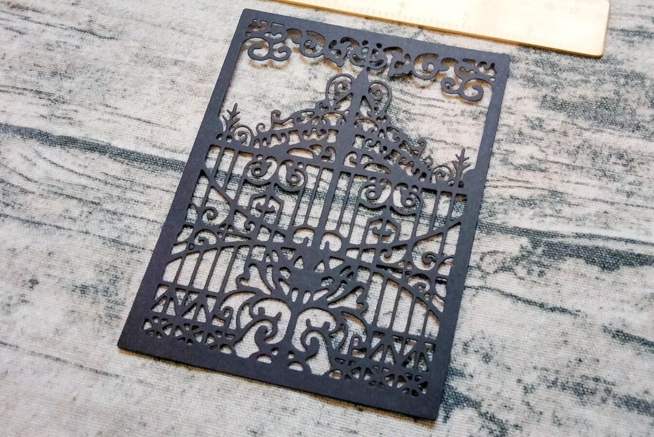 NEW! Set of 4 Fancy Paper Gates, Die Cuts, Handmade, Ephemera ...
