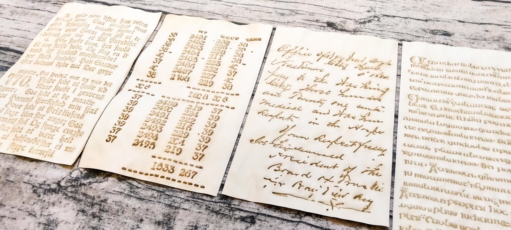 The Scribe Coffee-dyed Variety Paper Pack Pattern Handmade - Etsy