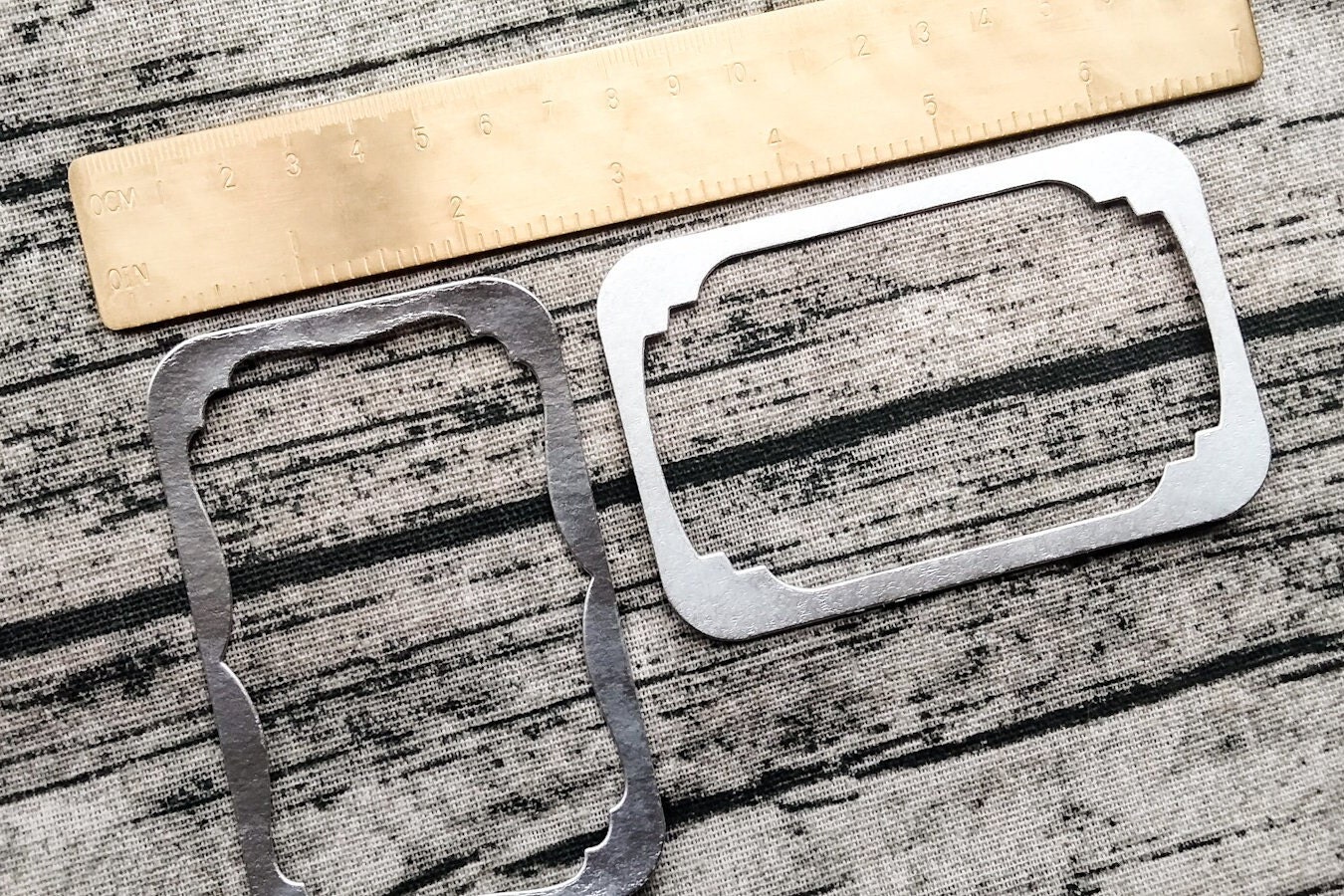 Set of 6 Vintage Style Metallic Paper Daguerreotype Frames, Die Cuts ...
