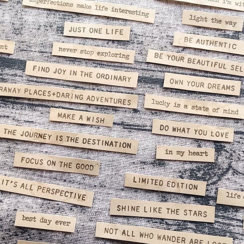 Miniature Quotes Cards - Etsy