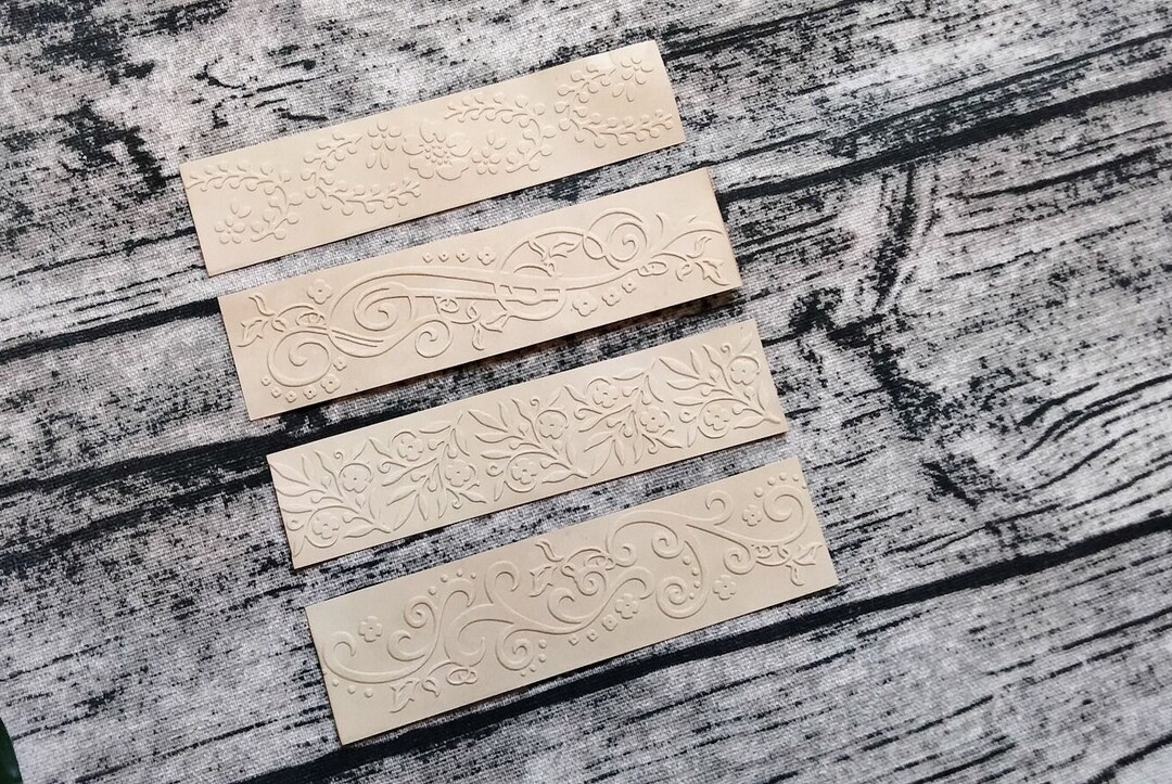 Embossed Strips for Cardmaking (set #2), Collage, Ephemera ...