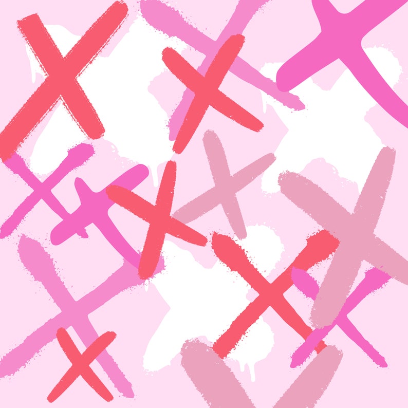 Printable Collage Wall Art Set of 6 College Dorm Pink Preppy Square Art ...